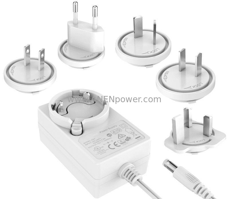 24W Max Removeable Plug SMPS 12V 2A AC Adapter 24V 36VA Wall ...