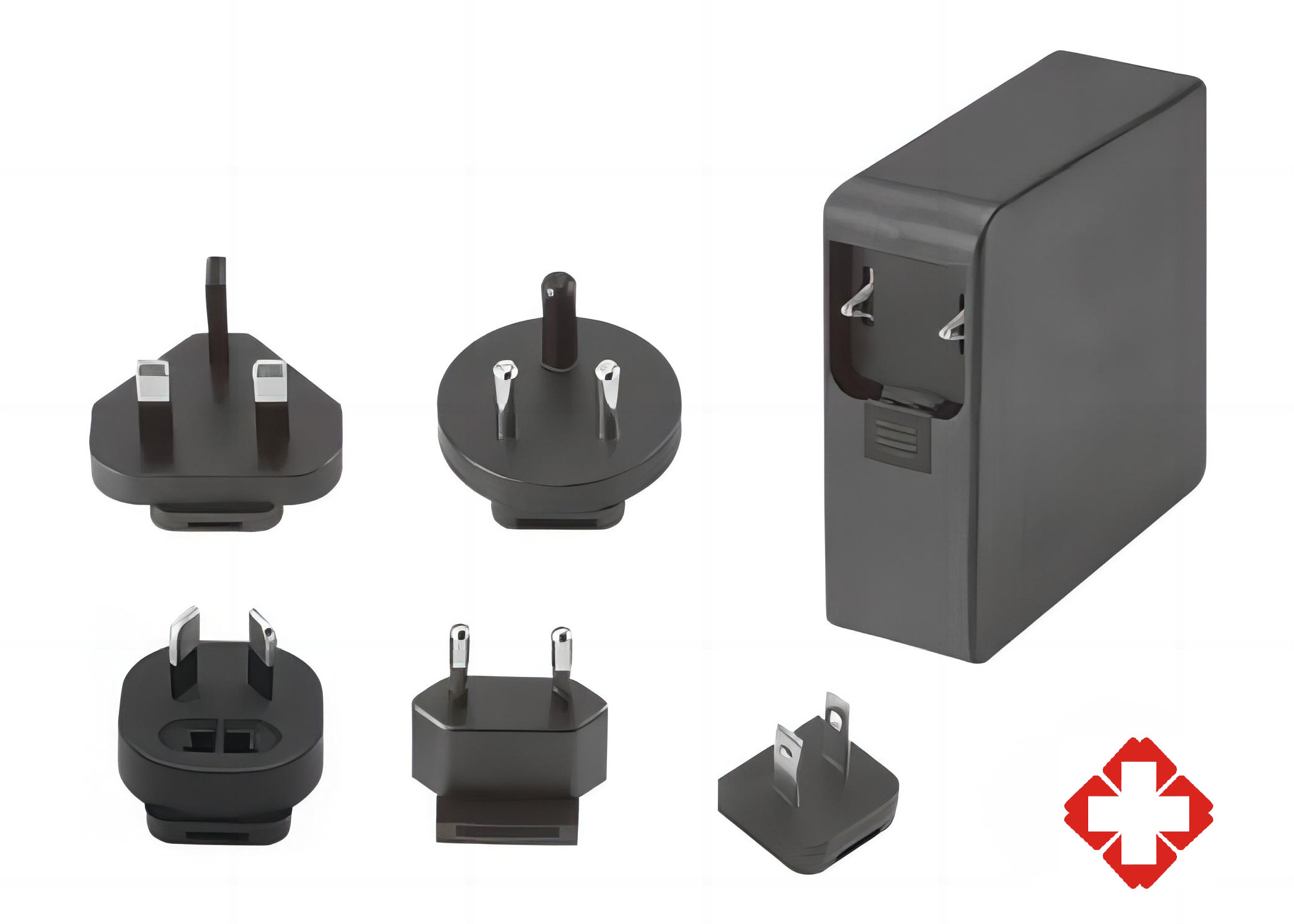 Universal Input 48~65W GaN Medical AC Adapter 2 x MOPP IEC/EN60601-1 ...